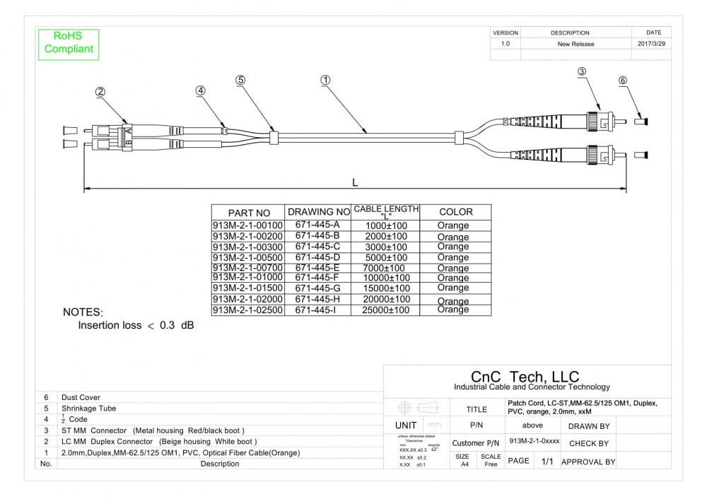 CNC Tech 913M-2-1-01500 technical drawing