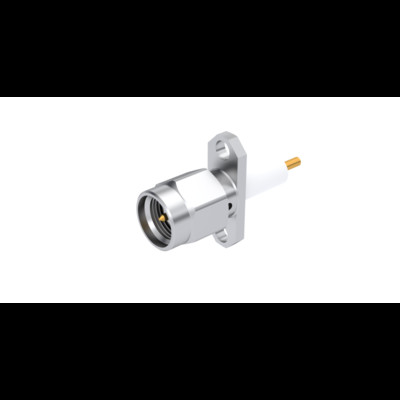 SMA / ADJUST. 2 HOLE FLANGE PLUG RECEPTACLE WITH CYLINDRICAL CONTACT for sale