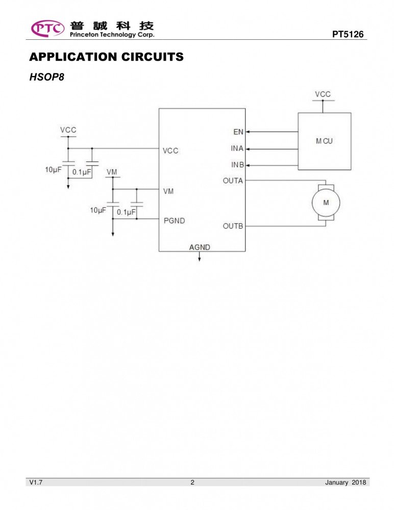 PT5126 datasheet page 2