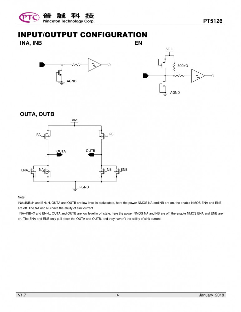 PT5126 datasheet page 4