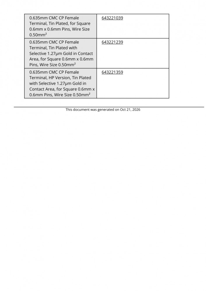 MOLEX 638119200 document preview, page 4