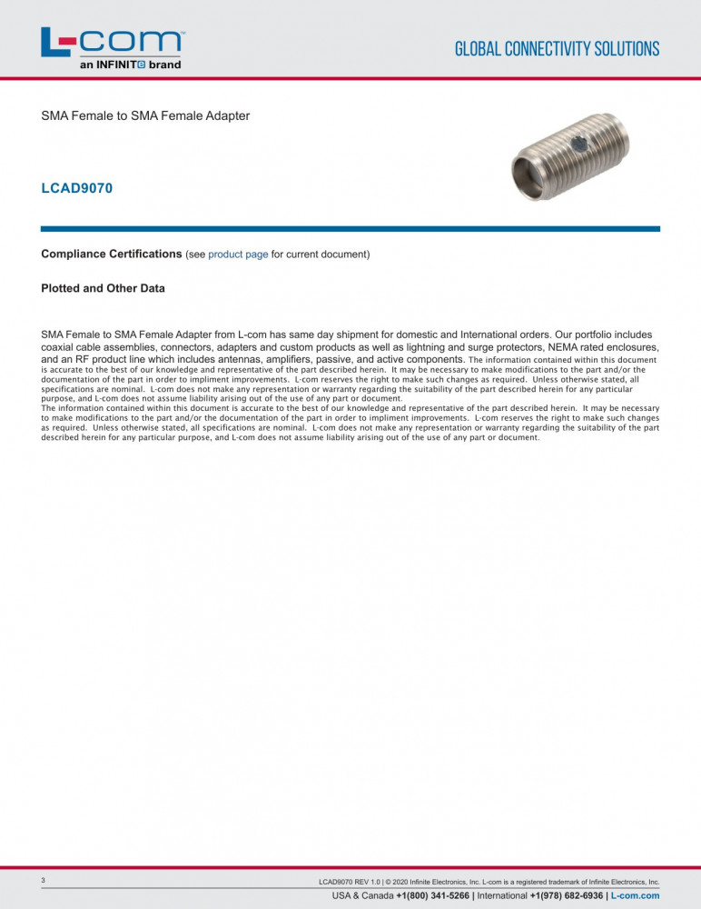 LCAD9070 technical document page 3
