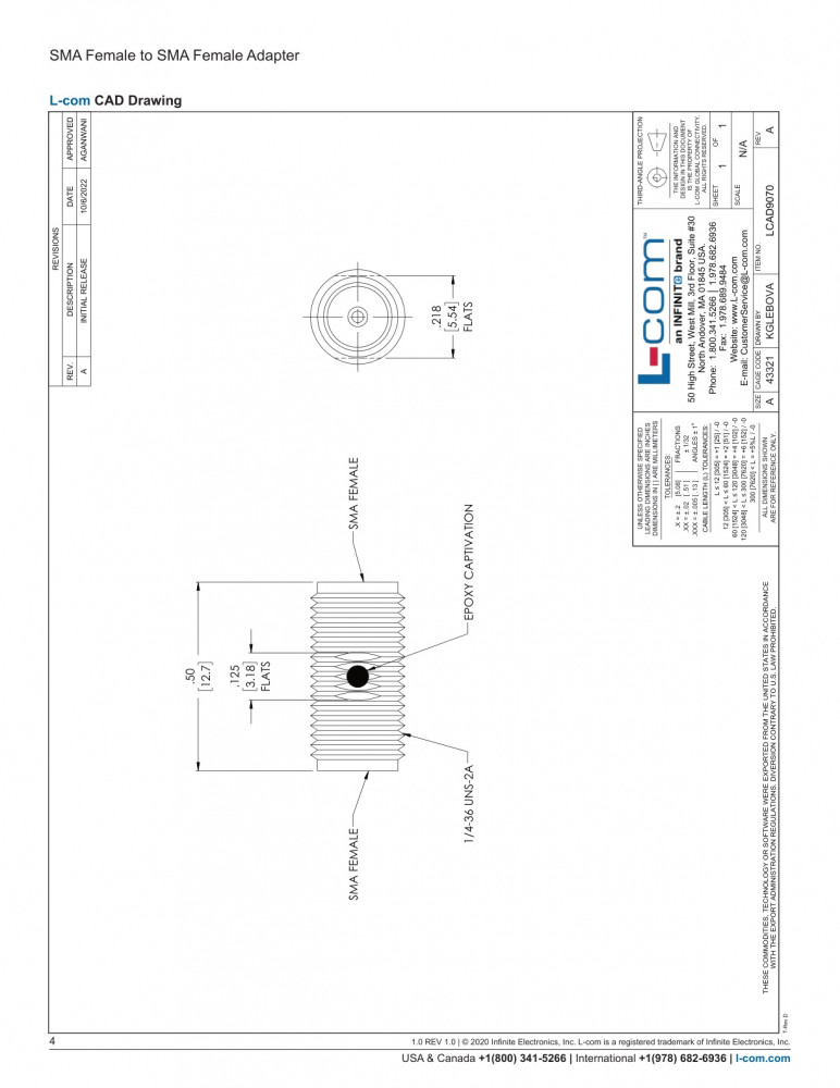 LCAD9070 technical document page 4