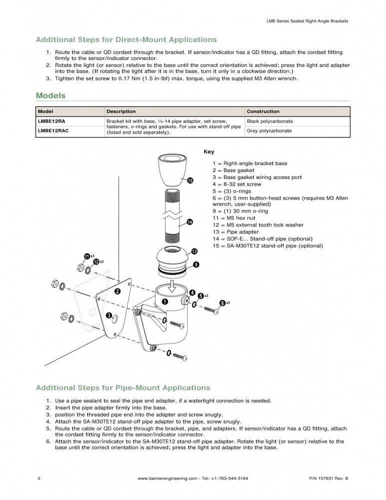 LMB30RA technical document page 2
