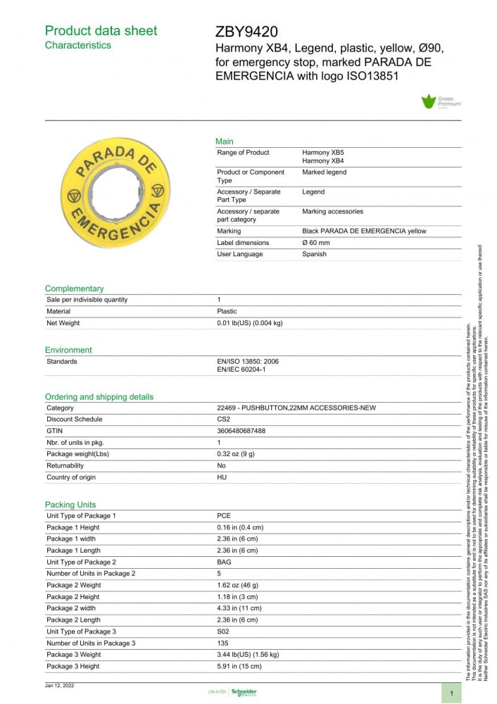 ZBY9420 technical document page 1