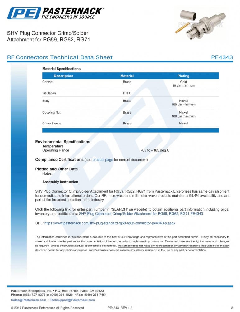 PE4343 technical document page 2