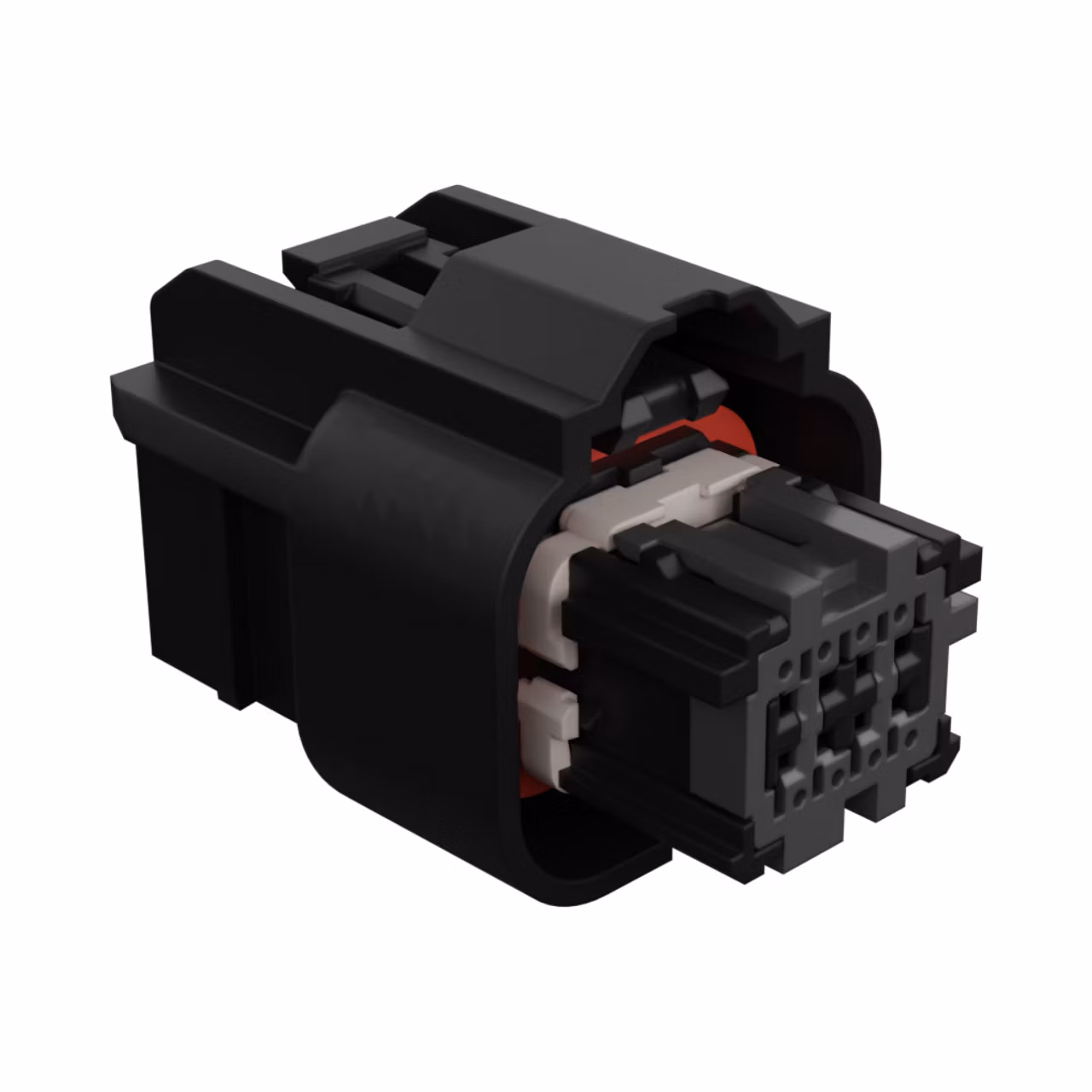 Mini50 Sealed Receptacle Housing, Dual Row, without CPA, 8 Circuits, Polarization Option C, Dark Gray for sale