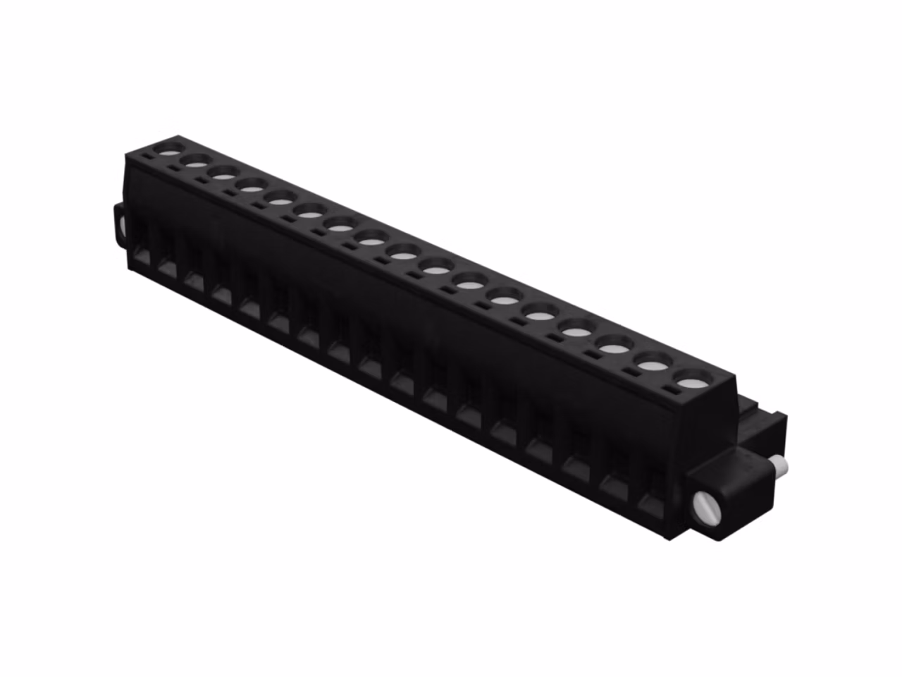5.00mm Pitch Eurostyle Horizontal Plug, with Retention Screws and Reverse Imprinting, Black, 17 Circuits for sale