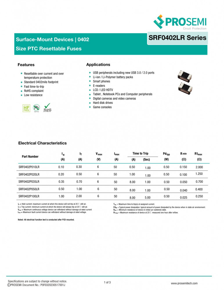 Technical document page 1