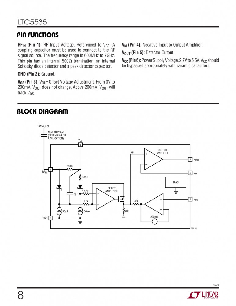 LTC5535 datasheet page 8