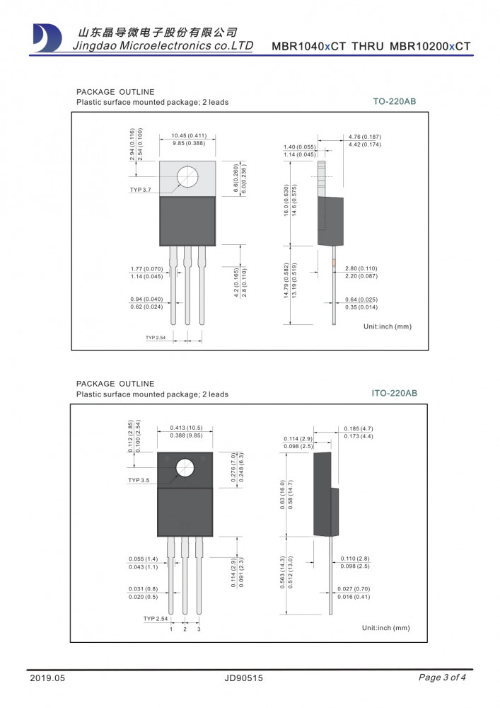 MBR10150CT datasheet page 3