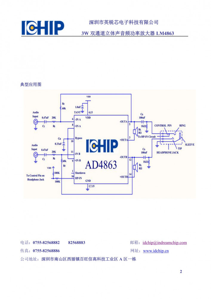 LM4863 datasheet page 3