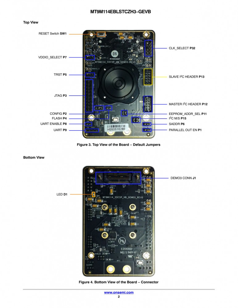 MT9M114 evaluation board documentation page 2