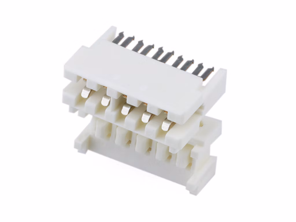 Appli-Mate RAST 2.5 IDT Connector, 2.50mm Pitch, Direct/Indirect, Female, Beaded Terminal, 5 Circuits, Position Keys B, C, D and E Removed, Open Endwalls, Polarizing Rib Between 2/3 for sale