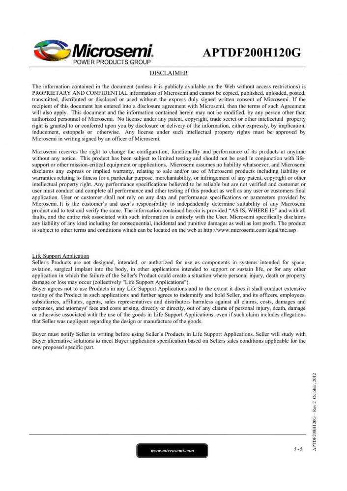 APTDF200H120G datasheet page 5