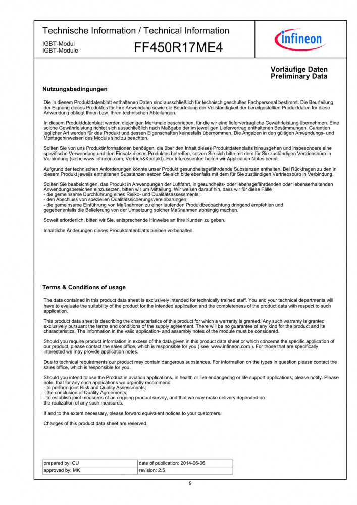 FF450R17ME4 datasheet page 9