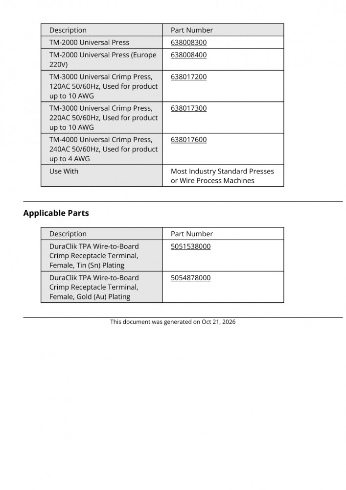 Technical document image 3 for MOLEX 639042600