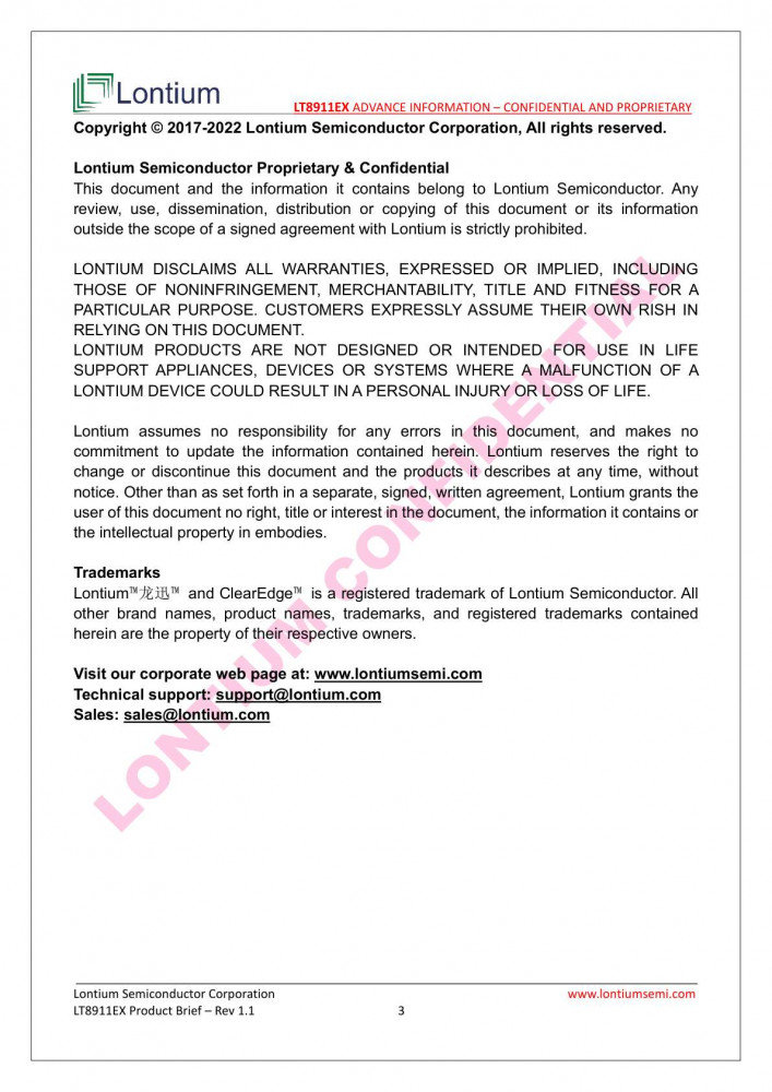 LT8911EX document page 3