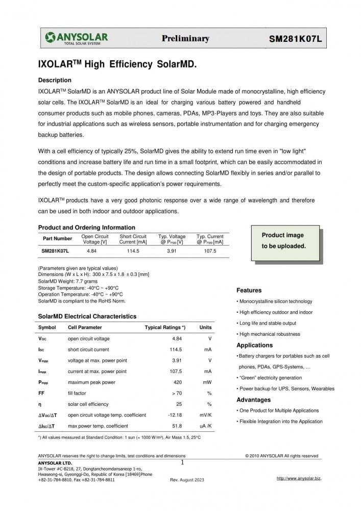 SM281K07L datasheet page 1