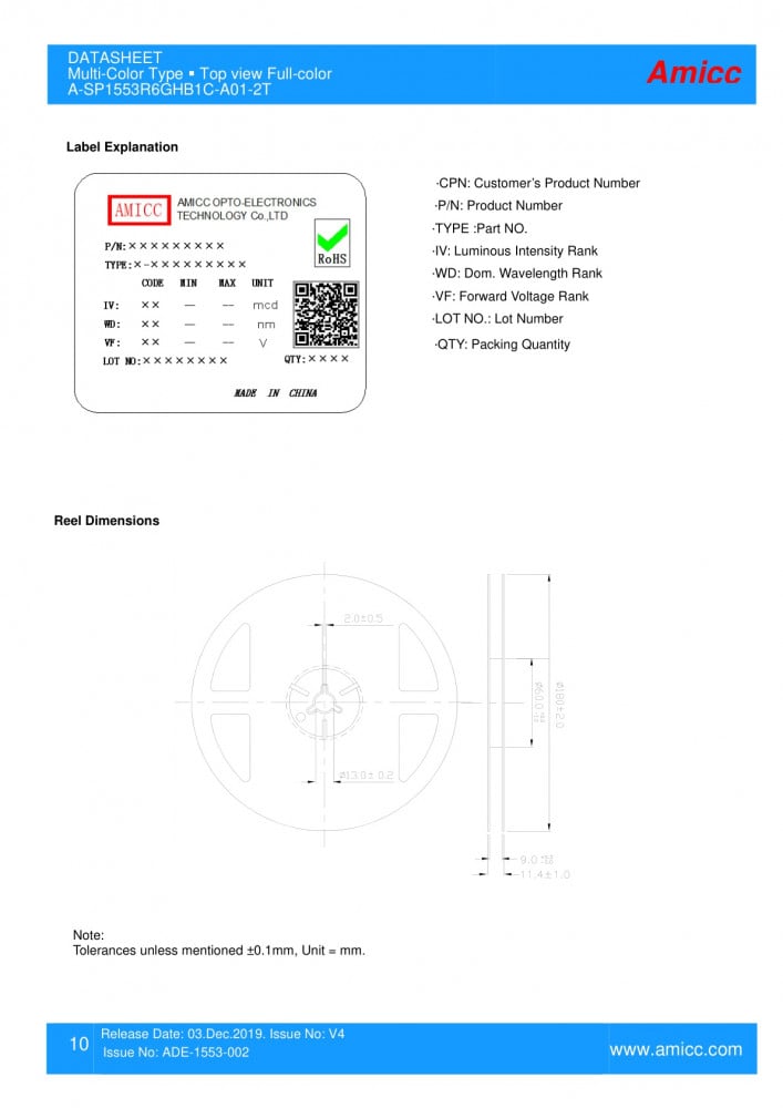 A-SP1553R6GHB1C-A01-2T datasheet page 10