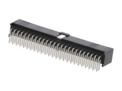 C-Grid III PCB Header, 2.54mm Pitch, Through Hole, Dual Row, Right-Angle, Shrouded, 2.90mm Tail Length, 40 Circuits, 0.76µm Gold (Au) Plating