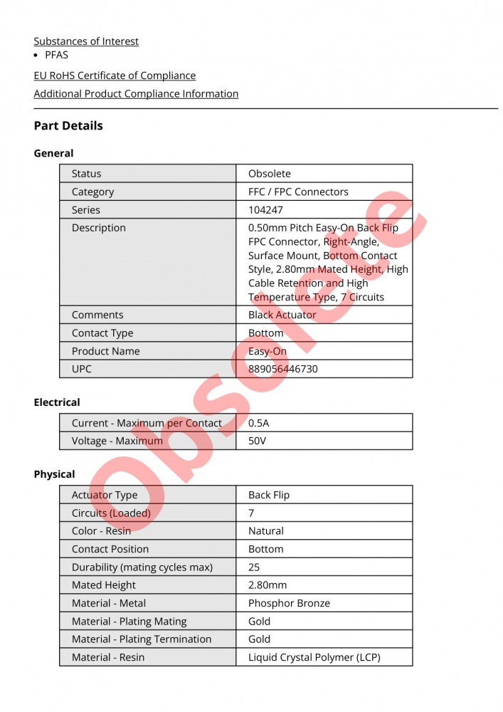 MOLEX 1042470717 drawing page 2