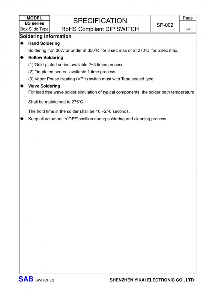 BIWIN BSE03GB datasheet page 2