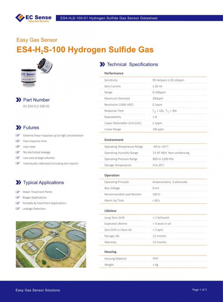 ES4-H2S-100-01 datasheet page 2