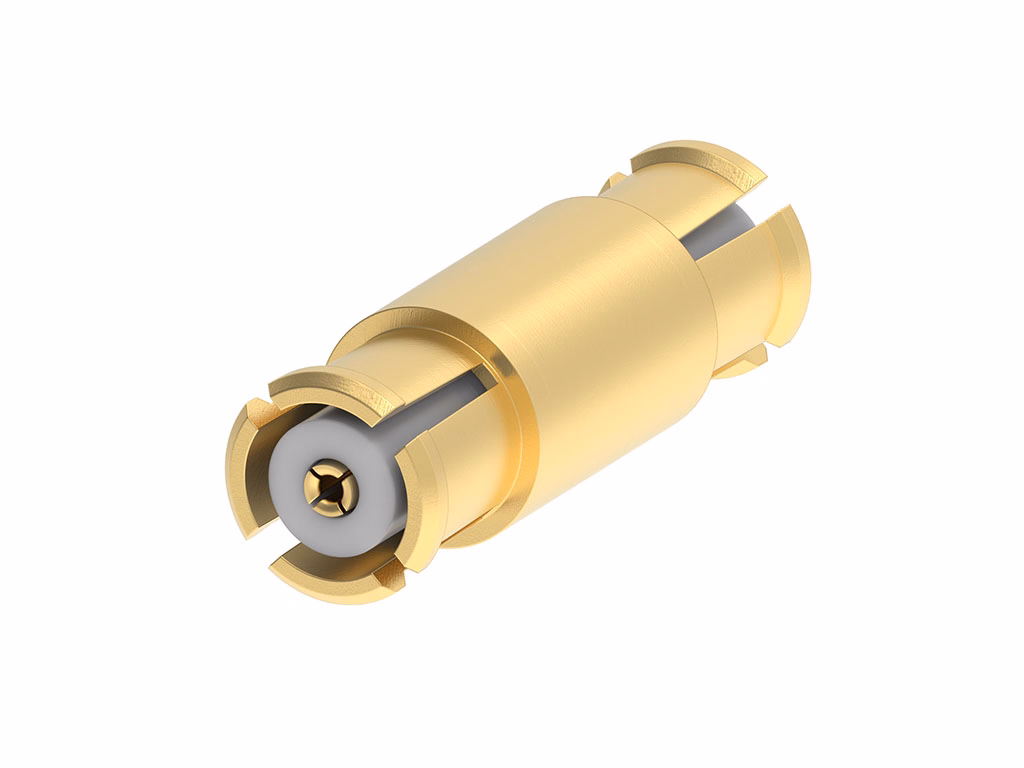 SMP Jack-to-SMP Jack Adapter, Straight, 10.77mm Length, 0.75µm Gold (Au) Plating, Tray, 50 Ohms for sale