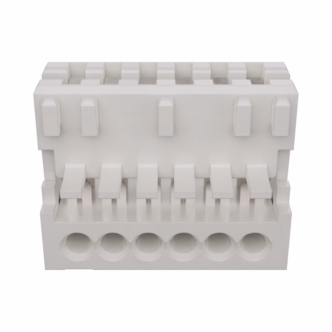 Appli-Mate RAST 2.5 IDT Housing, 2.50mm Pitch, Direct/Indirect, Female, 6 Circuits, Position Keys C and E Removed for sale