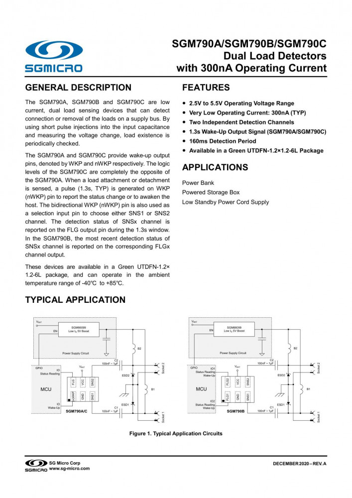 SGM790B datasheet page 1