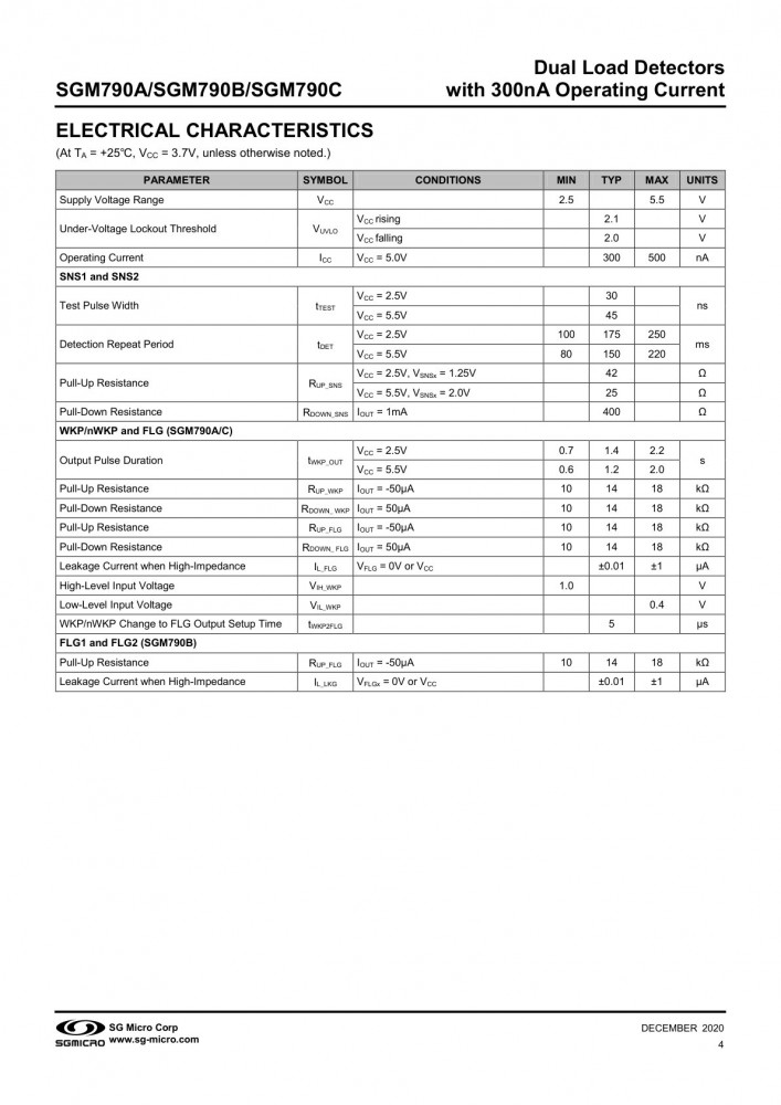 SGM790B datasheet page 4