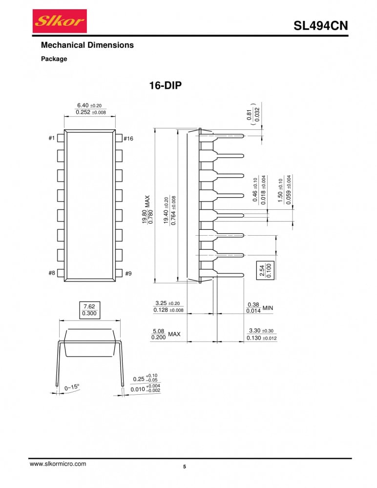 SL494CN datasheet page 5