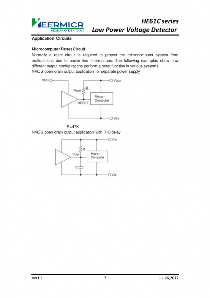 HE61C datasheet page 7
