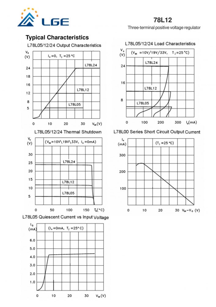 LGE 78L12 datasheet page 2