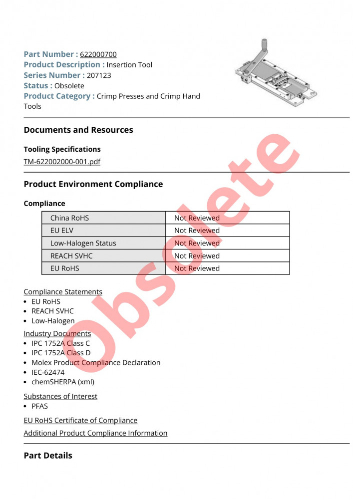 Tooling document page 1