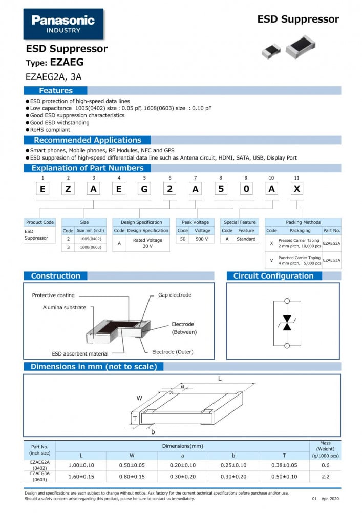 EZAEG technical document page 1