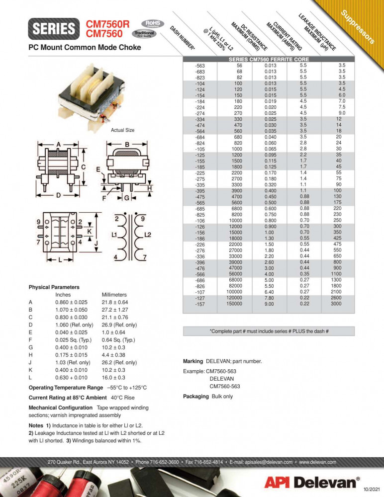CM7560 technical document page 1