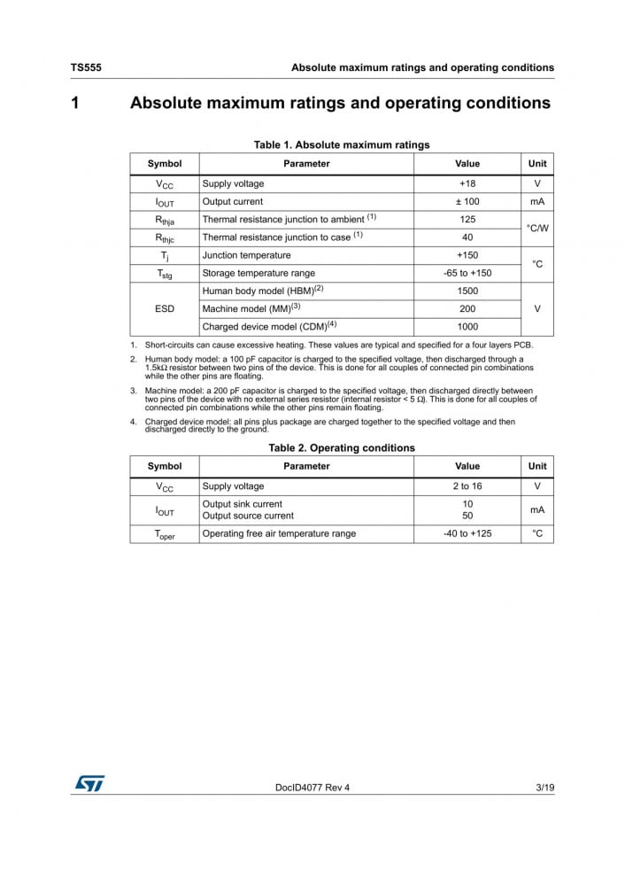 TS555IDTTR datasheet page 3