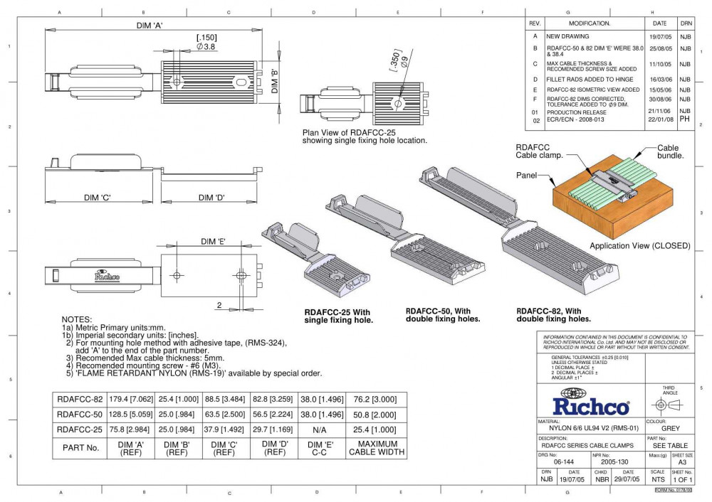 RDAFCC-50 technical drawing preview