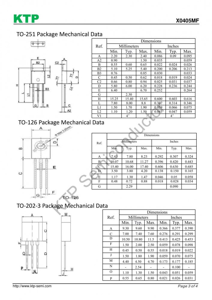 X0405MF-KTP datasheet page 3