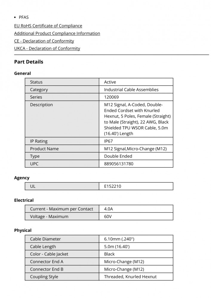 MOLEX product drawing page 2