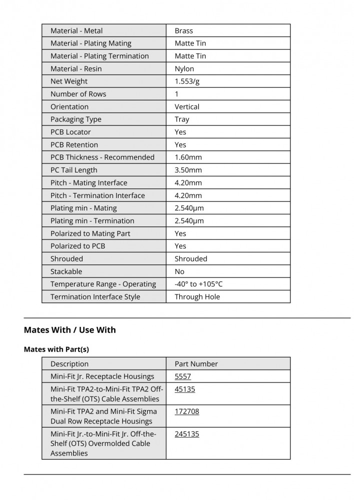 MOLEX 469990674 technical document page 3