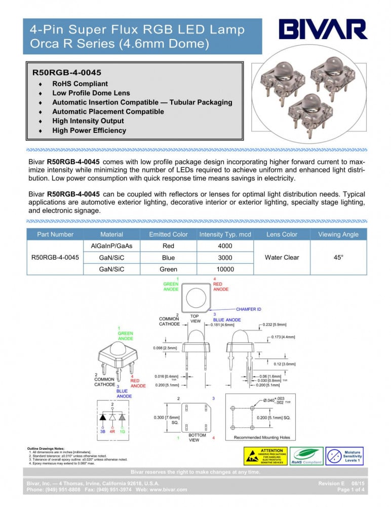 R50RGB-4-0045 datasheet page 1