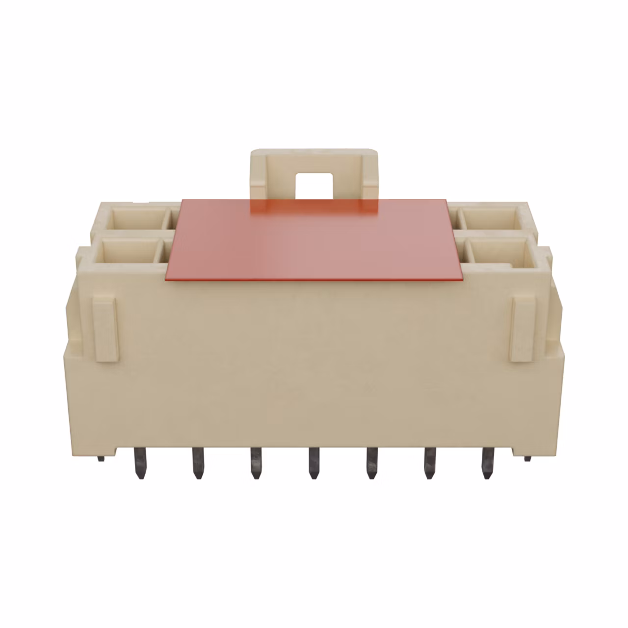 Ultra-Fit Vertical Header, 3.50mm Pitch, Dual Row, 14 Circuits, with Solder Clips, 0.38µm Gold (Au) Plating, Natural, Glow-Wire Capable, Embossed Tape on Reel, with Pick-and-Place Tape for sale