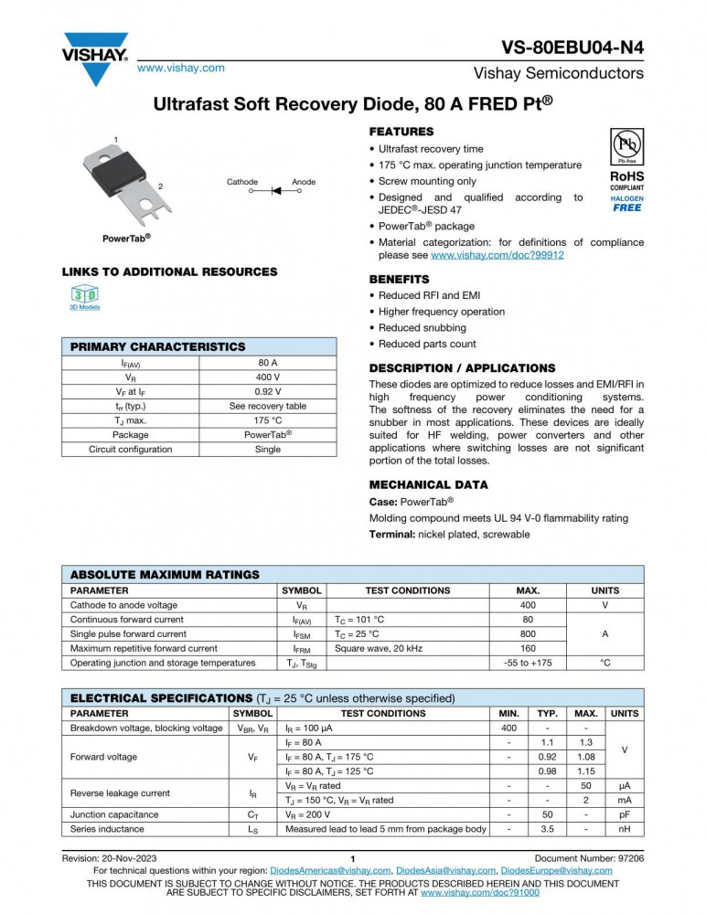 VS-80EBU04-N4 datasheet page 1