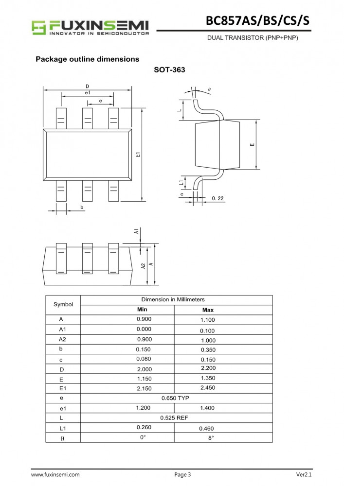 BC857BS technical document page 3