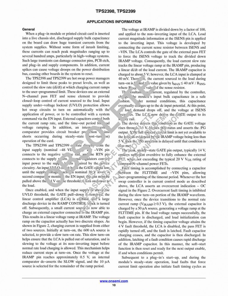 TPS2399 datasheet page 10