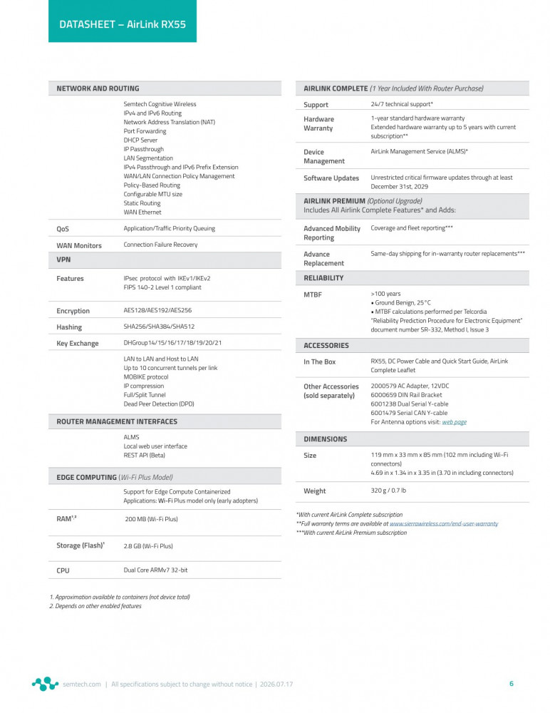 RX55 technical document page 6