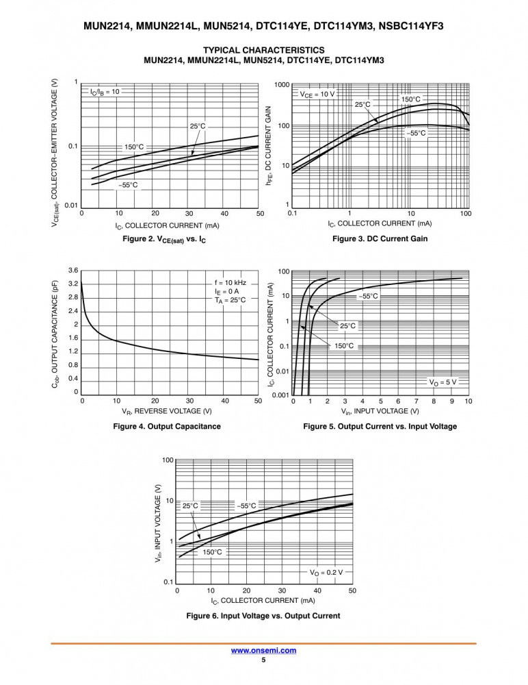 MUN5214T1G document page 5